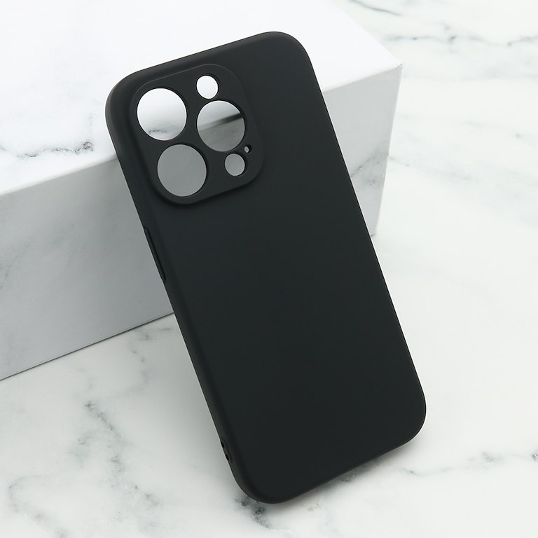 Zastitna maska (futrola) Soft Silicone - iPhone 15 Pro (6.1) crna (MS)