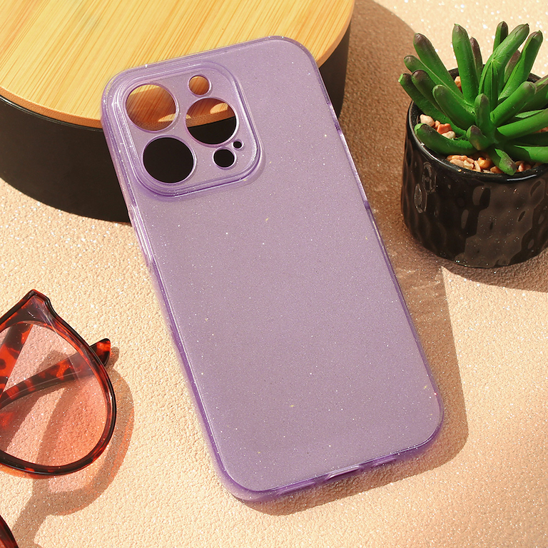 Zastitna maska (futrola) Sparkle Dust - iPhone 15 Pro 6.1 ljubicasta