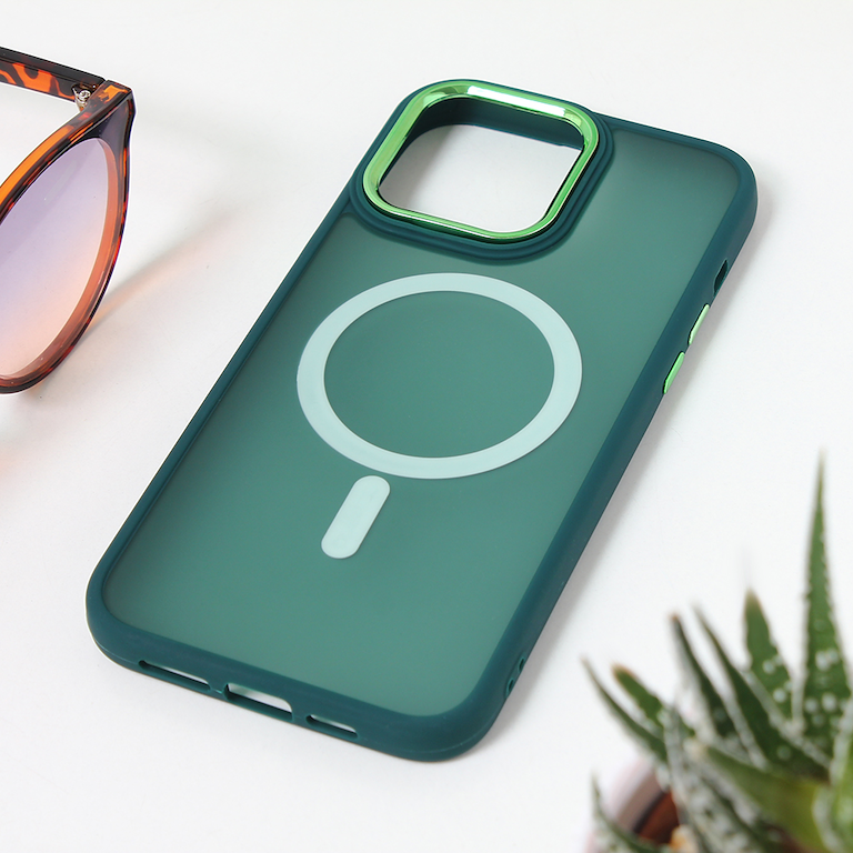 Zastitna maska (futrola) Magsafe colorful - iPhone 15 Pro Max 6.7 tamno zelena