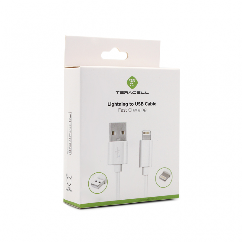 Data kabl Teracell Plus 2.4A - iPhone lightning beli 2m