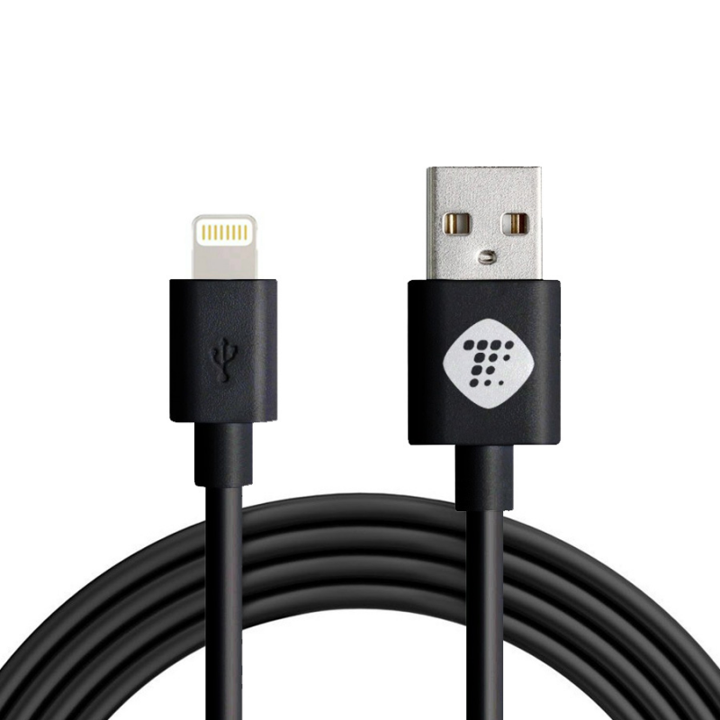 Data kabl Teracell Plus 2.4A - iPhone lightning crni 2m