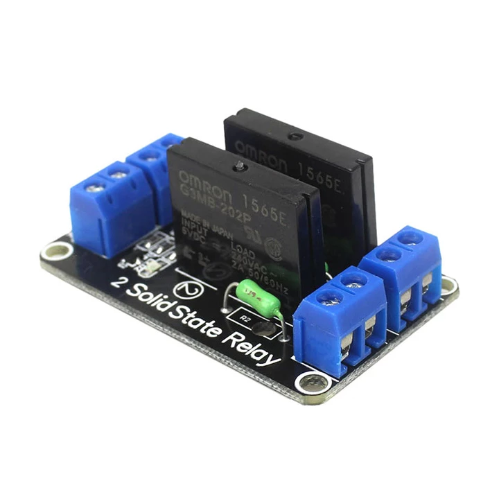 Arduino relejni modul 2xSSR, 5V (240V, 2A), compatible