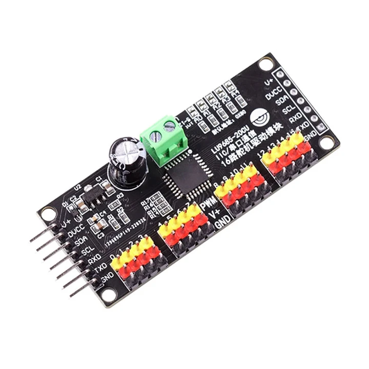 Arduino servo motor kontroler, 16 kanala, compatible