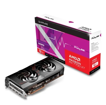 VGA SAPPHIRE PULSE RX 7700 XT, 12GB DDR6, 192-BIT, GAMING (11335-04-20G)