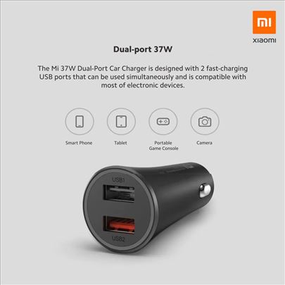 Auto Punjac Xiaomi Mi 37w Dual-Port Car Charger