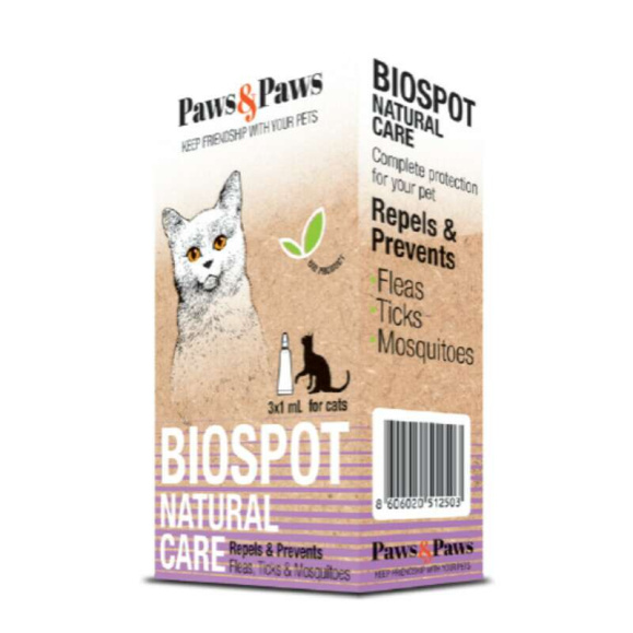 Biospot-On natural care za mačke 3x1ml