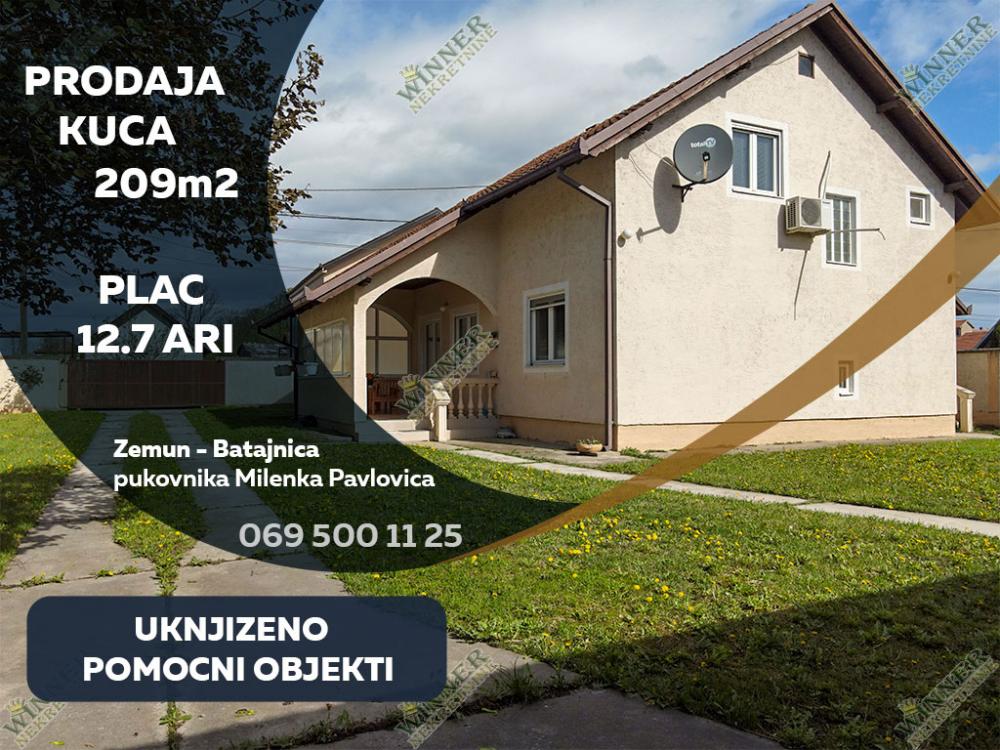 Prodaja Kuca Batajnica Zemun 209m2 12.7 ari plac ID#1323 210.000 €