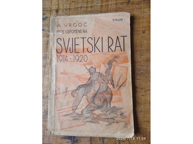 A.Vrgoč moje uspomene na SVJETSKI RAT 1914-1920