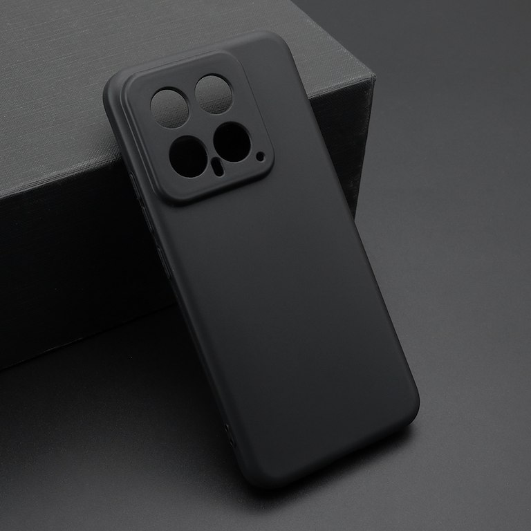 Zastitna ultra tanka (skin) maska / futrola KOLOR - Xiaomi 14 crna (MS)
