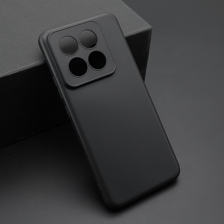 Zastitna ultra tanka (skin) maska / futrola KOLOR - Xiaomi 14 Pro crna (MS)