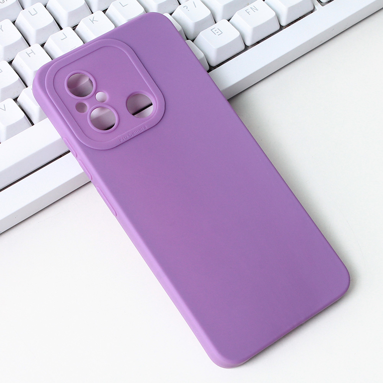 Zastitna maska (futrola) Silikon Pro Camera - Xiaomi Redmi 12C ljubicasta