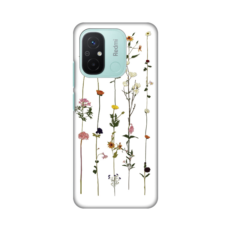 Zastitna ultra tanka (skin) maska / futrola PRINT - Xiaomi Redmi 12C Flower