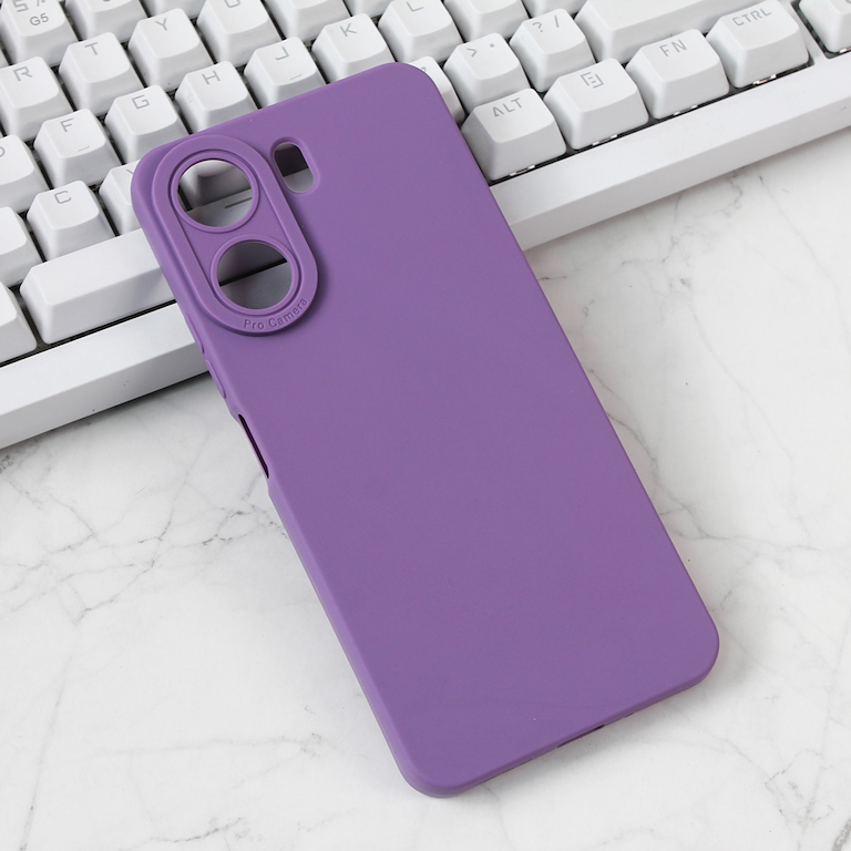 Zastitna maska (futrola) Silikon Pro Camera - Xiaomi Redmi 13C ljubicasta
