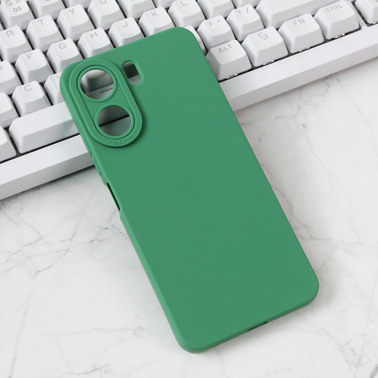 Zastitna maska (futrola) Silikon Pro Camera - Xiaomi Redmi 13C zelena