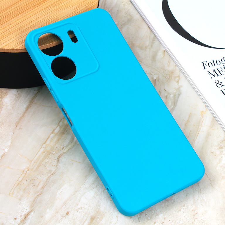 Zastitna maska (futrola) Teracell Giulietta - Xiaomi Redmi 13C mat svetlo plava
