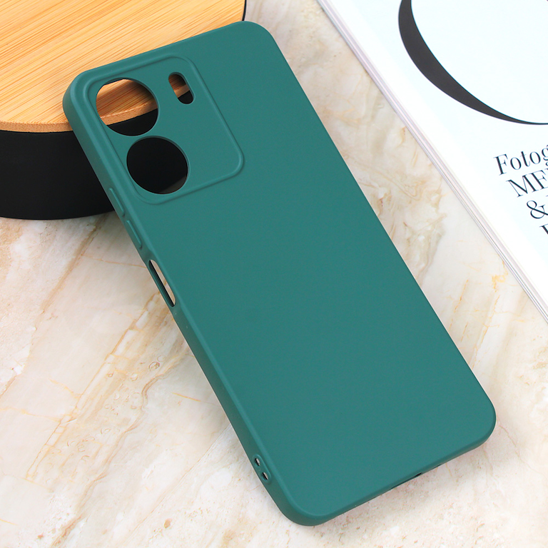 Zastitna maska (futrola) Teracell Giulietta - Xiaomi Redmi 13C mat zelena