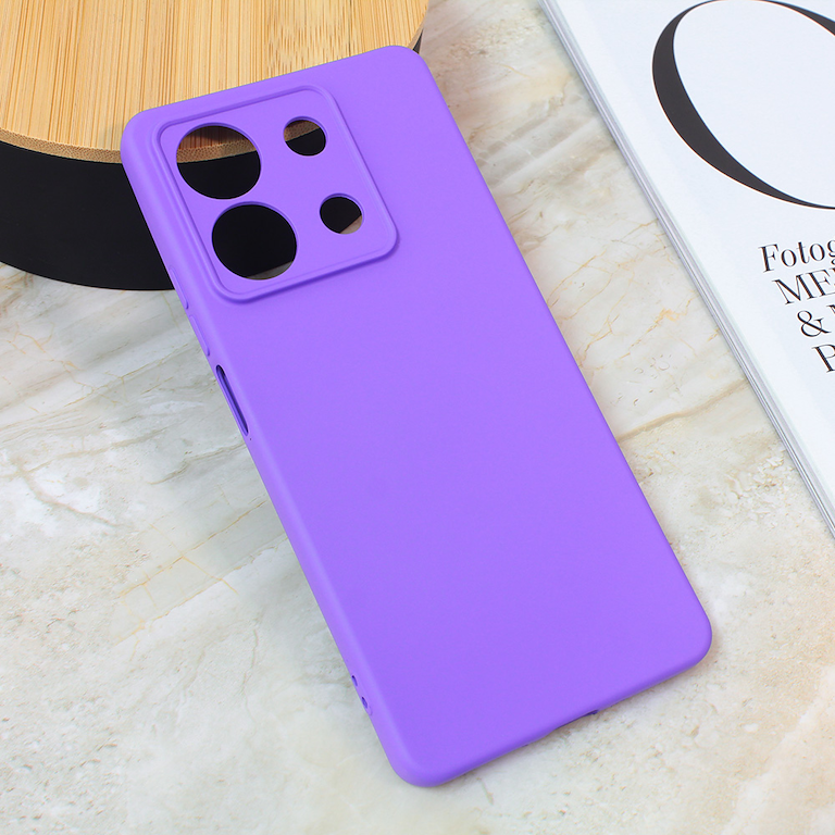 Zastitna maska (futrola) Teracell Giulietta - Xiaomi Redmi Note 13 5G (EU) mat ljubicasta