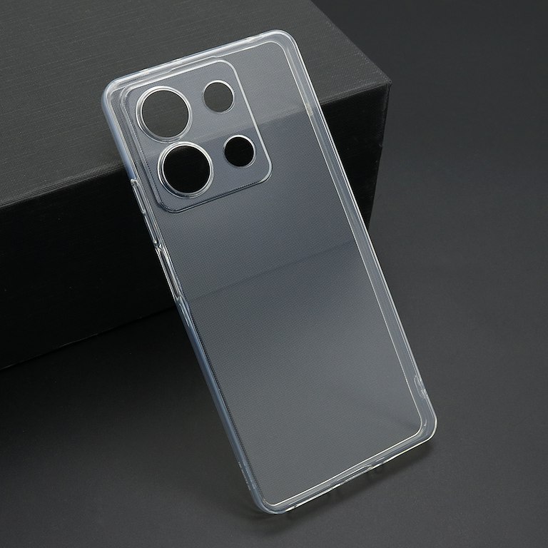 Zastitna ultra tanka (skin) maska / futrola PROTECT - Xiaomi Redmi Note 13 5G providna (bela) (MS)