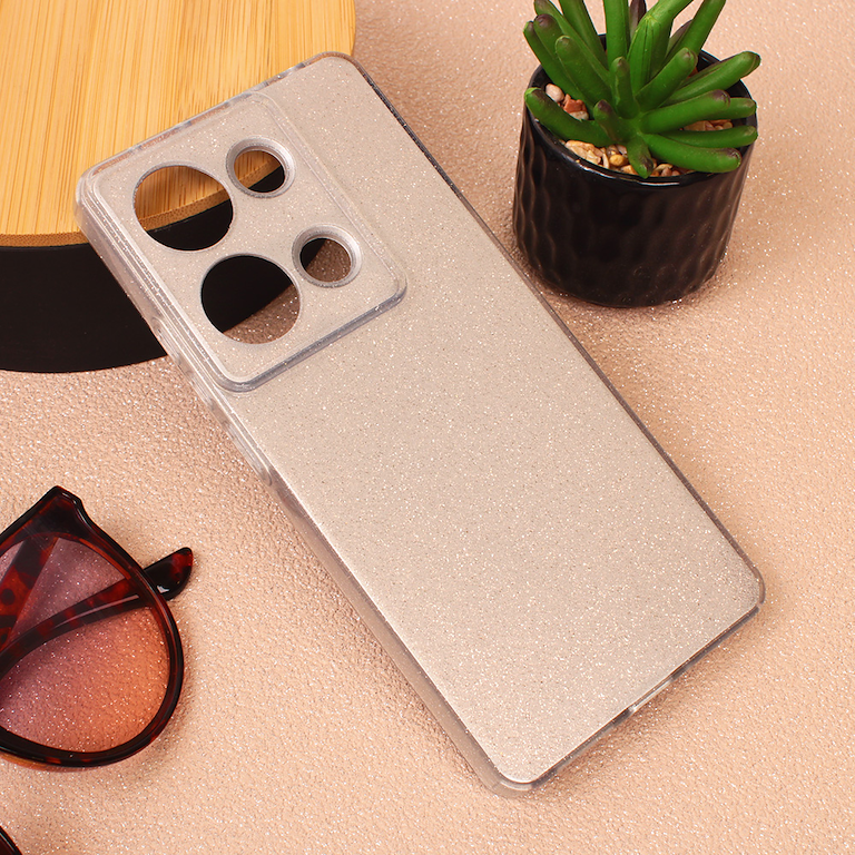Zastitna maska (futrola) Sparkle Dust - Xiaomi Redmi Note 13 Pro 4G srebrna