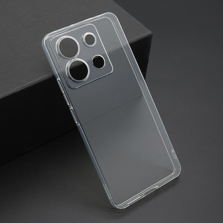 Zastitna ultra tanka (skin) maska / futrola PROTECT - Xiaomi Redmi Note 13 Pro 5G providna (bela) (MS)