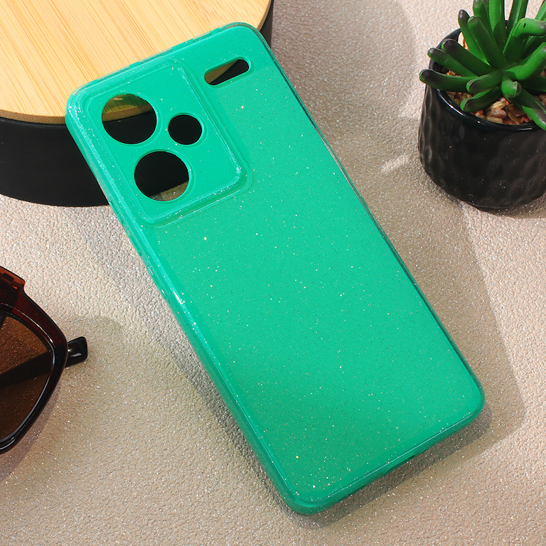 Zastitna maska (futrola) Sparkle Dust - Xiaomi Redmi Note 13 Pro Plus mint