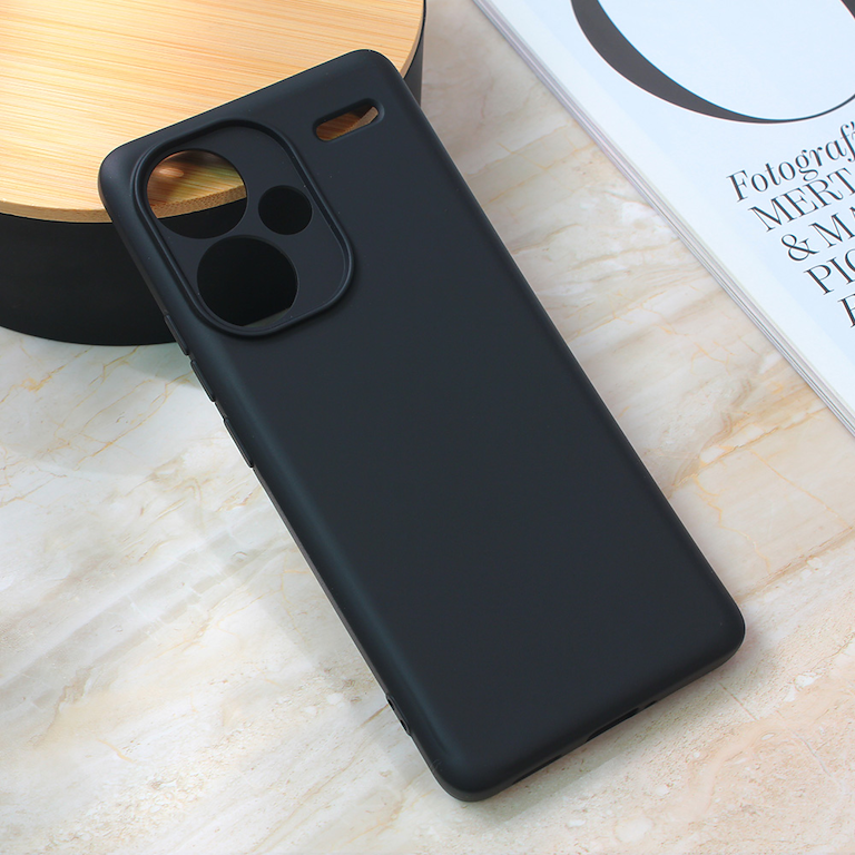 Zastitna maska (futrola) Teracell Giulietta - Xiaomi Redmi Note 13 Pro Plus mat crna