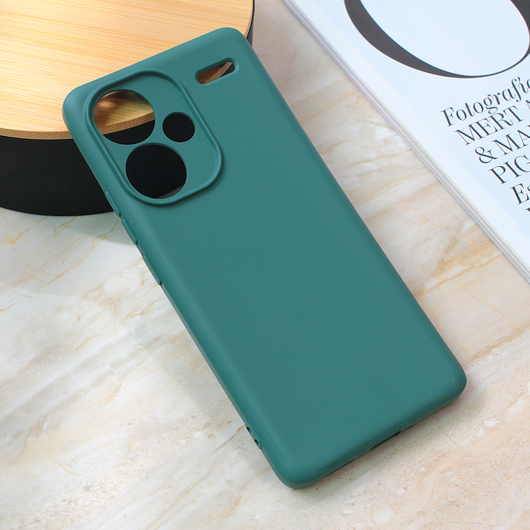 Zastitna maska (futrola) Teracell Giulietta - Xiaomi Redmi Note 13 Pro Plus mat zelena