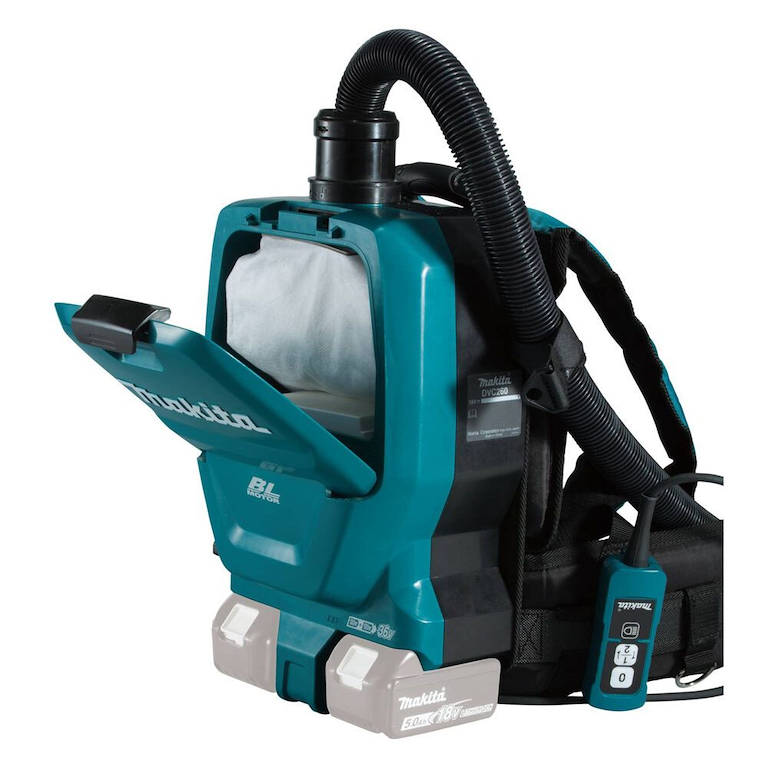 Makita Akumulatorski ranac usisivač 18 + 18 V – LXT, DVC260ZX