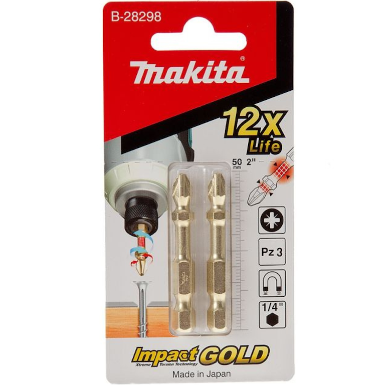 Makita Umetak za uvrtanje 50 mm PZ3 2 kom, B-28298