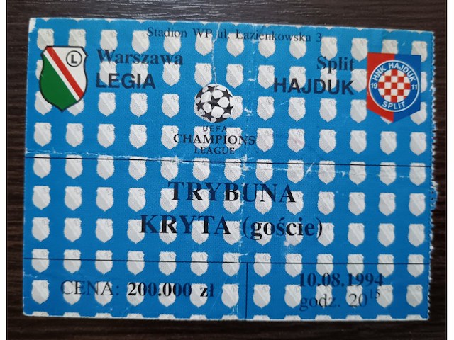 Legia-Hajduk 10.8.1994