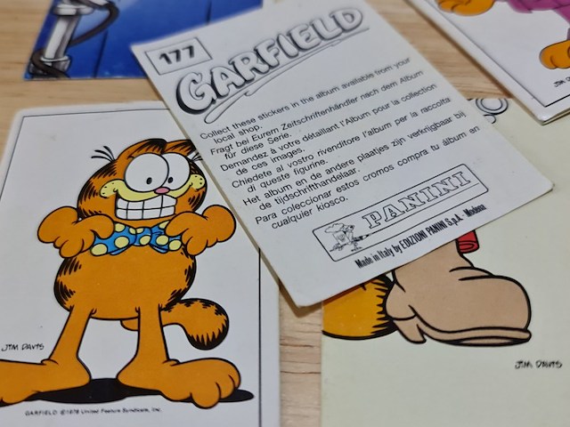 Sličice Garfield Panini 1986 na komad