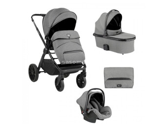 Kikka Boo kolica Tiffany premium set 3u1 Light Grey