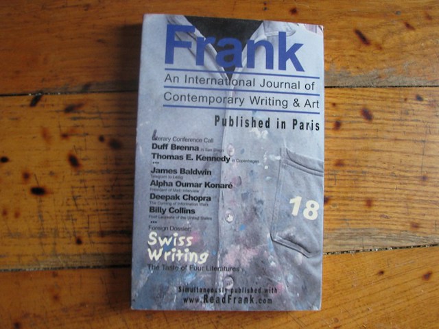 FRANK AN INTERNATIONA JOURNAL OF CONTEMPORARY WRITING A