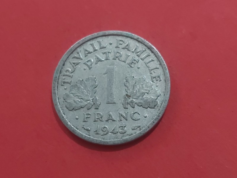 Francuska - 1 franc 1943 god