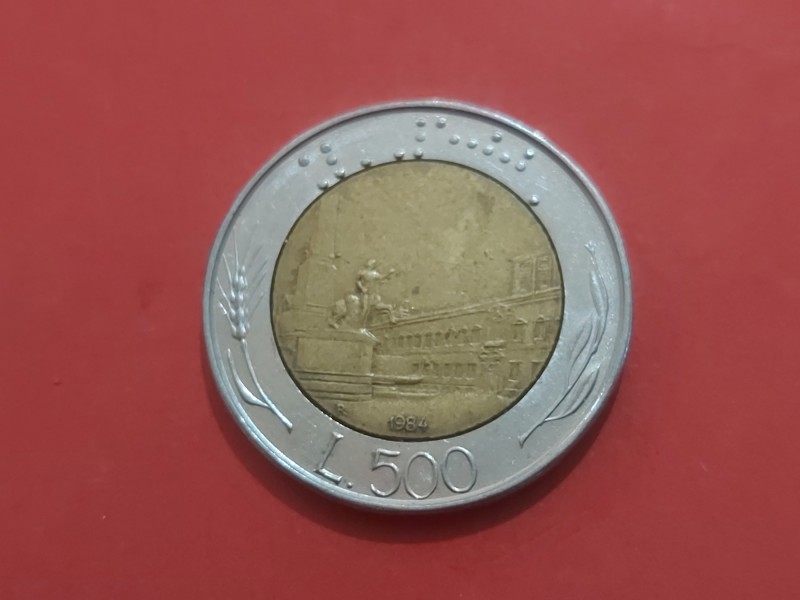 Italija - 500 lira 1984 god