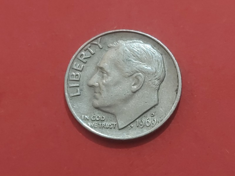 USA - 10 cent 1969 god D