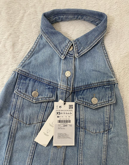 Zara denim haljina Nova sa etiketom