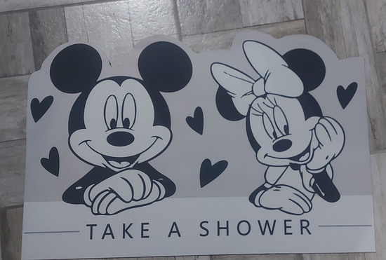 Gumirani otirač Mickey i Minnie - novo