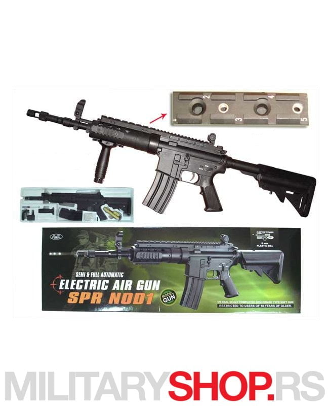 Full metal replika AEG M16A4 SPR Mod1 Short