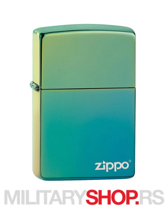 Zippo Upaljač High Polish Teal Zippo Logo