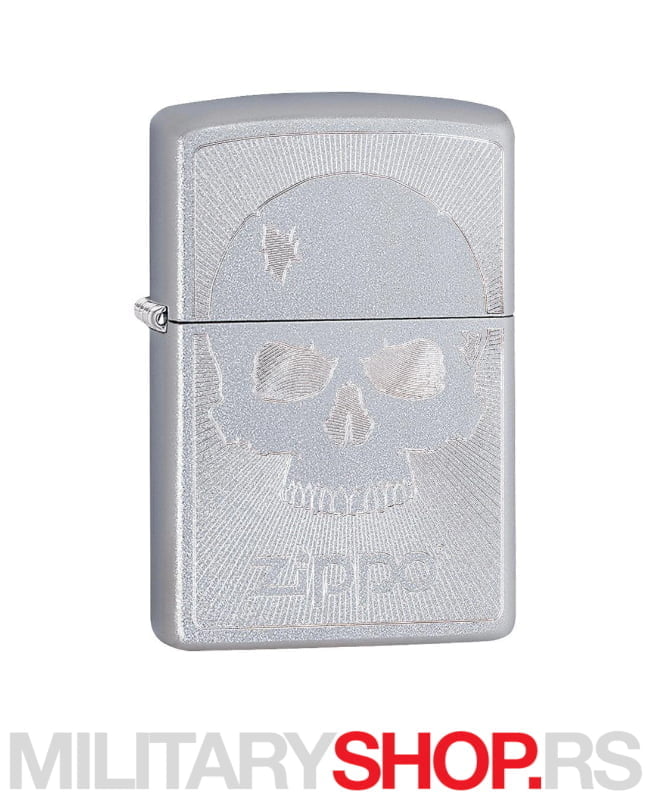 Zippo upaljač Lobanja Skull With Lines