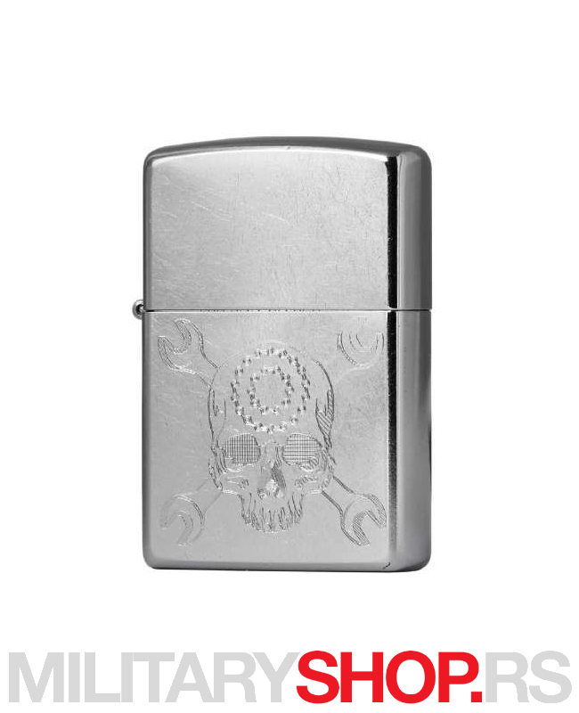 Zippo upaljač sa lobanjom Skull Wrenches