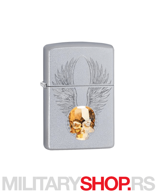 Zippo upaljač Zlatna lobanja