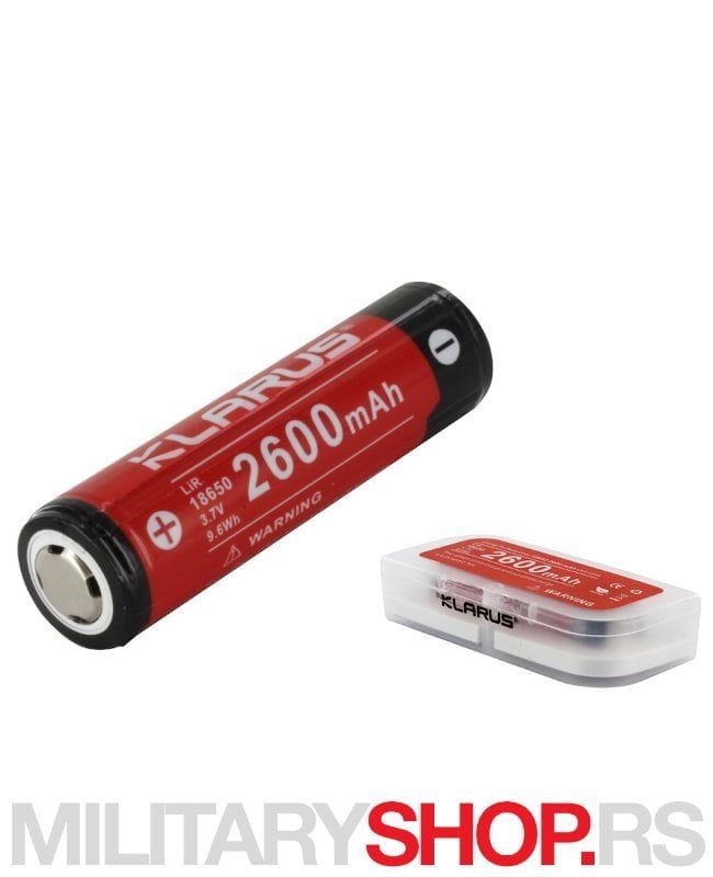 Litijum jonska baterija 18650 Klarus 2600 mAh