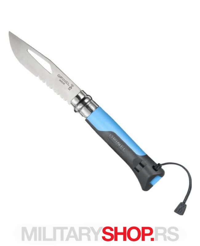 Inox 8 Opinel Nož Survival Blue Sa Pištaljkom