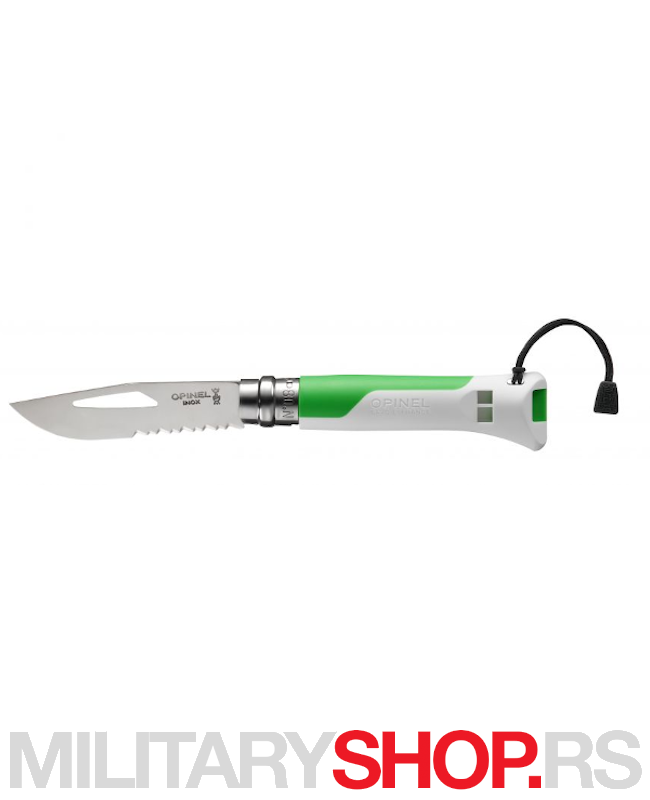 Outdoor nož inox Opinel-8 Fluo zeleni