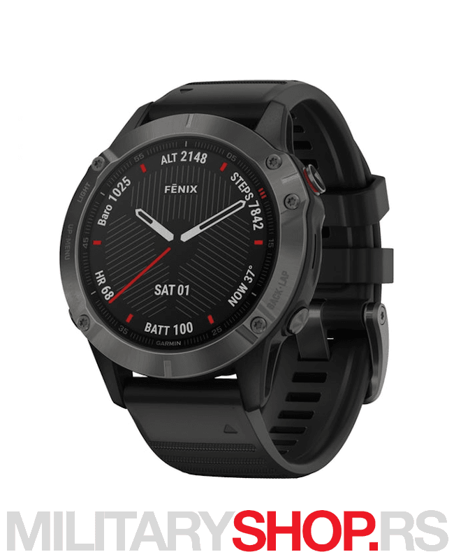 Sportski sat GPS Fenix 6 Sapph Carbon Gray