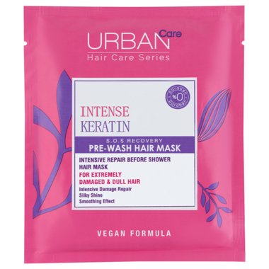 Maska pre šamponiranja za oštećenu kosu URBAN CARE Intense Keratin