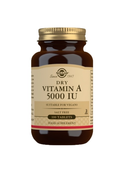 SOLGAR Vitamin A 5000 ij 100 tableta