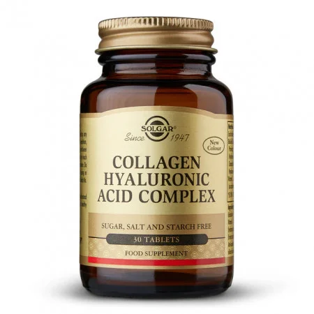 SOLGAR COLLAGEN HYALURONIC ACID COMPLEX 30 TABLETA